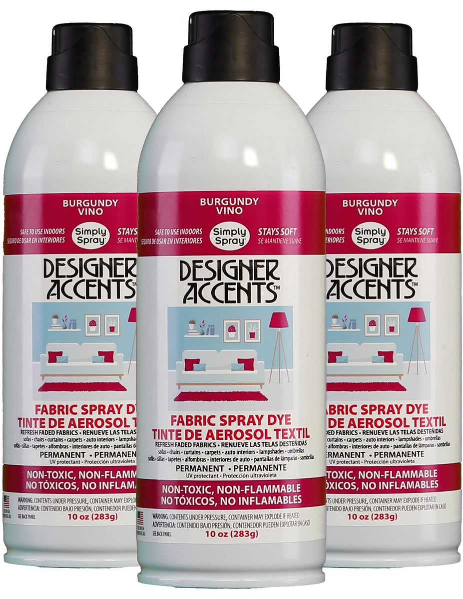 Designer Accents Fabric Paint Spray Dye by Simply Spray - Burgundy ...